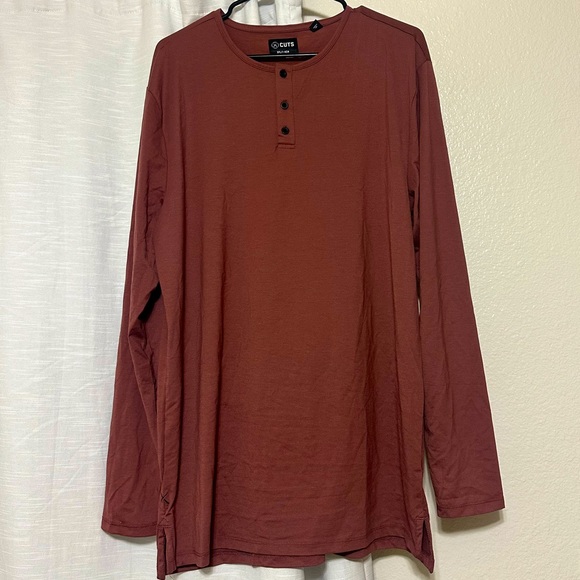 Cuts Clothing | Shirts | Cuts Clothing Mens Long Sleeve Henley | Poshmark